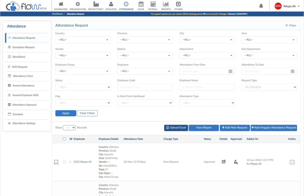 Best Attendance Management Software In Pakistan Flowhcm